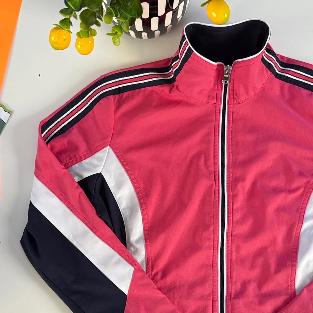 Sjb Active | Sweaters | Womens Pink And Navy Track Jacket For Woman ...